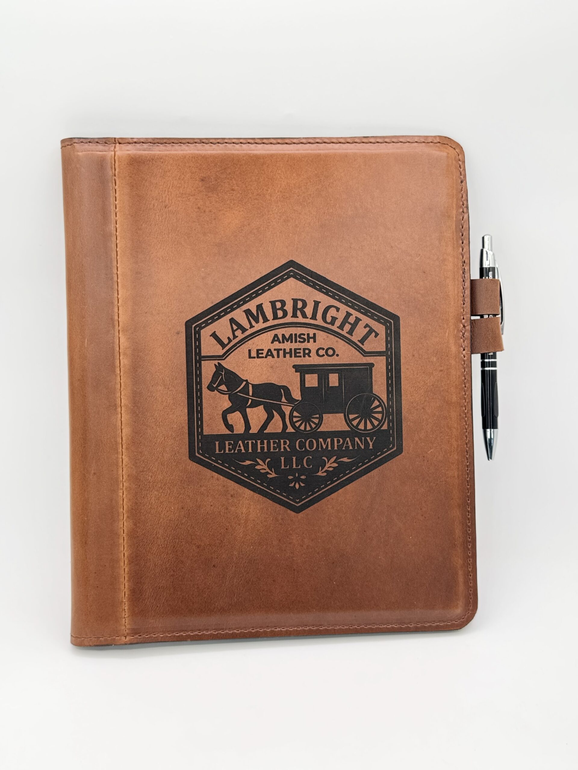 Standard Brown Leather Portfolio – Lambright Leather Company
