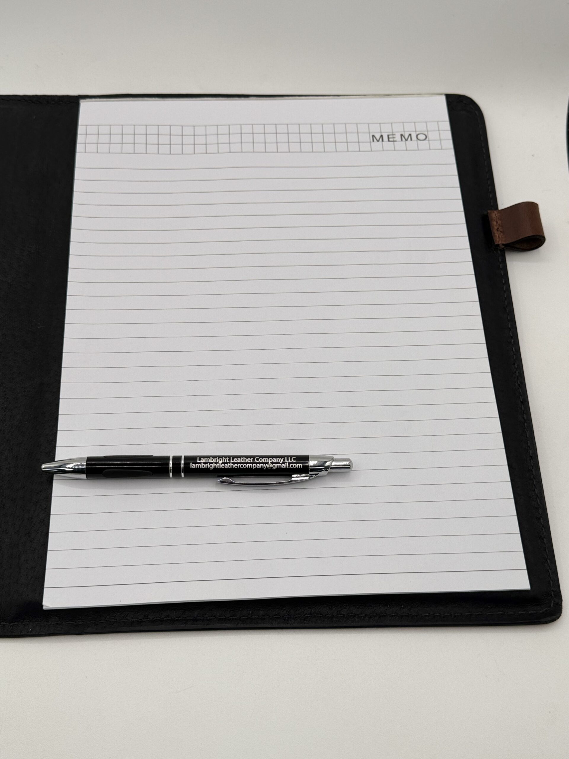 Standard Brown Leather Portfolio – Lambright Leather Company