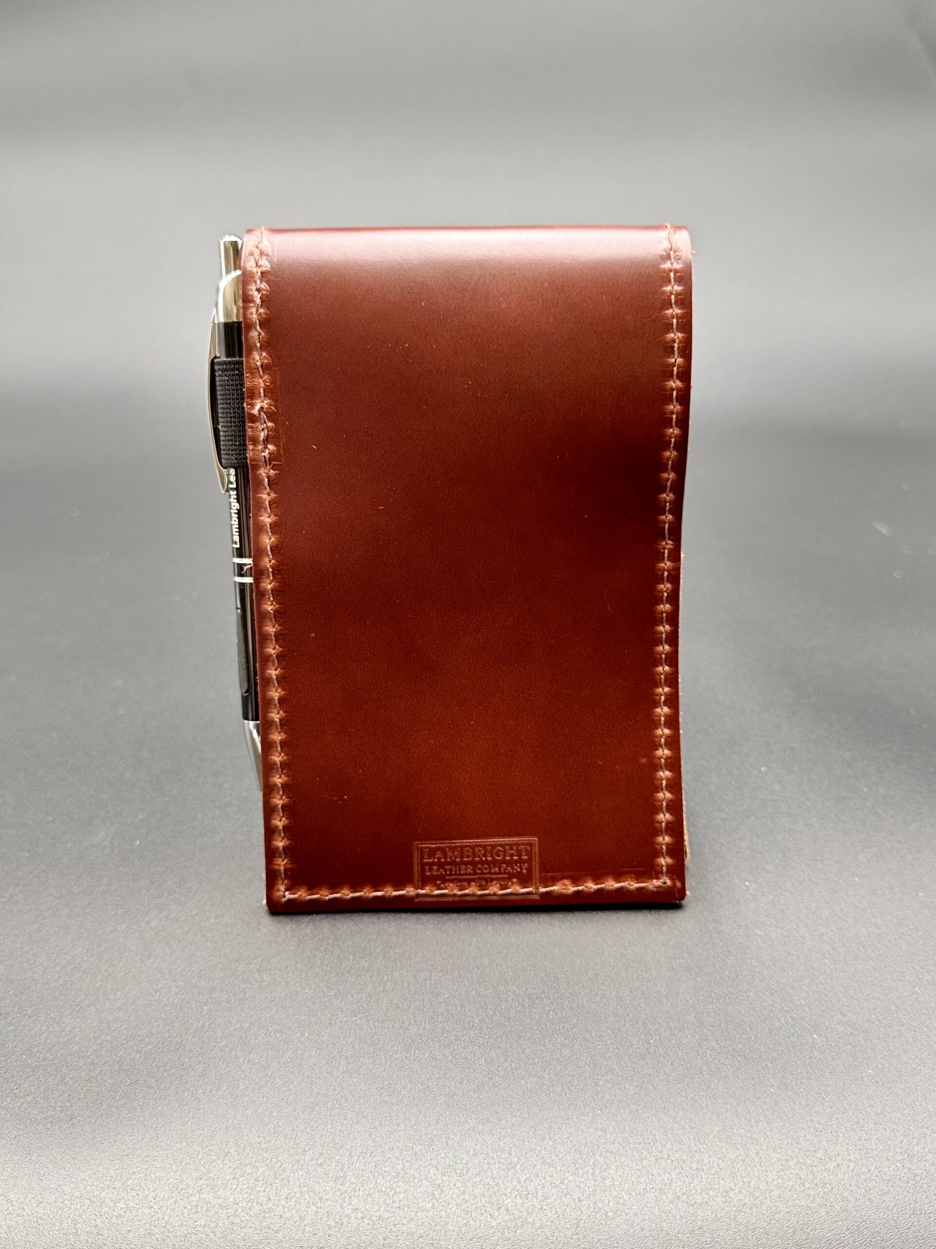 Brown Leather Golf Score Card Holder - Add Custom Name