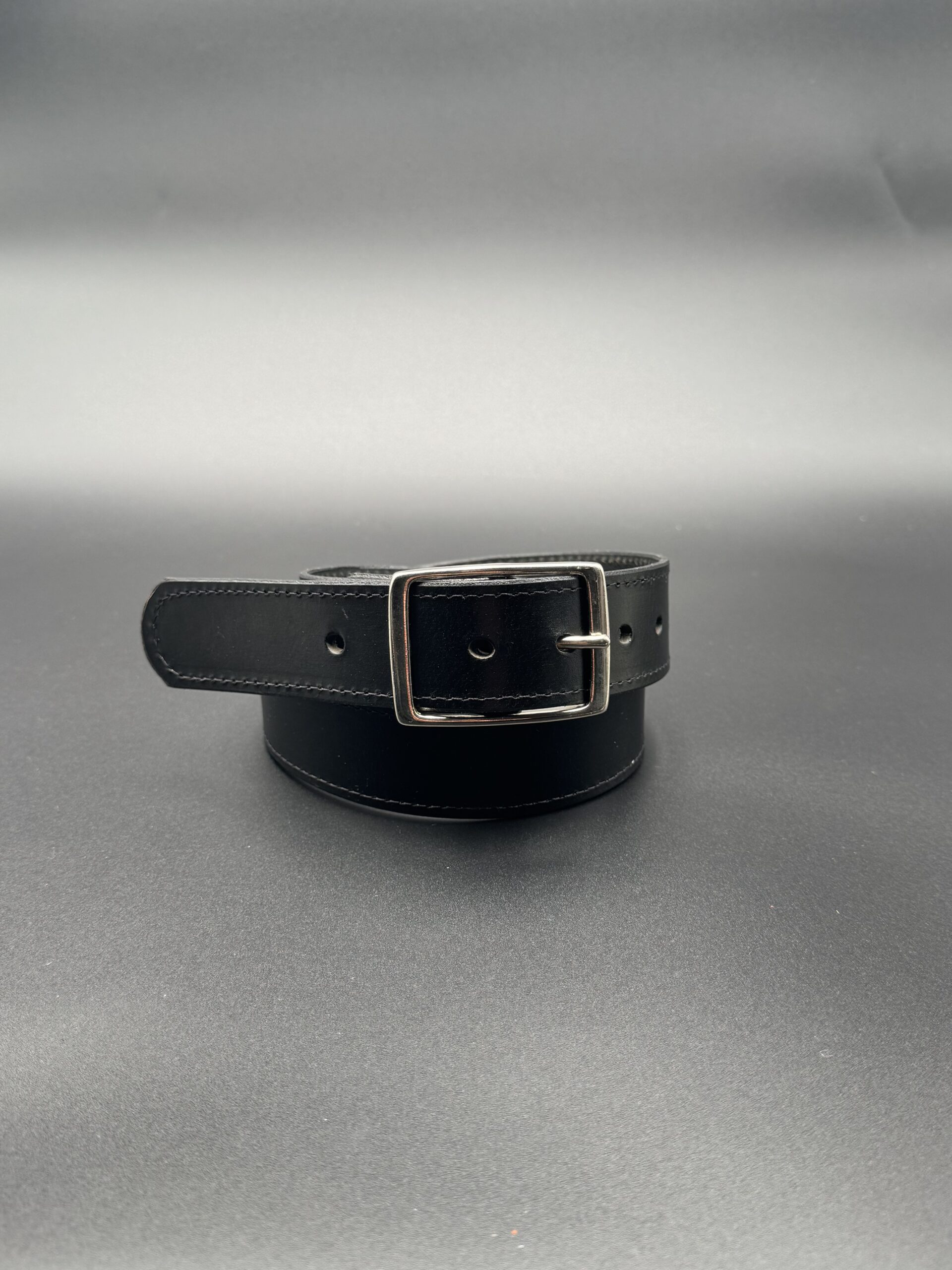 Black Leather Sports Belts - Lambright Leather Company