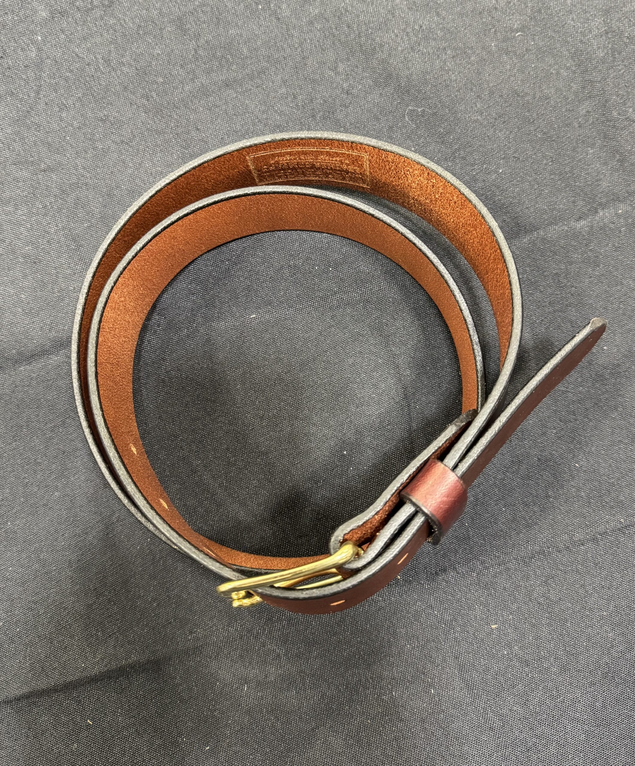 Standard Brown Leather Belt - Amish Made