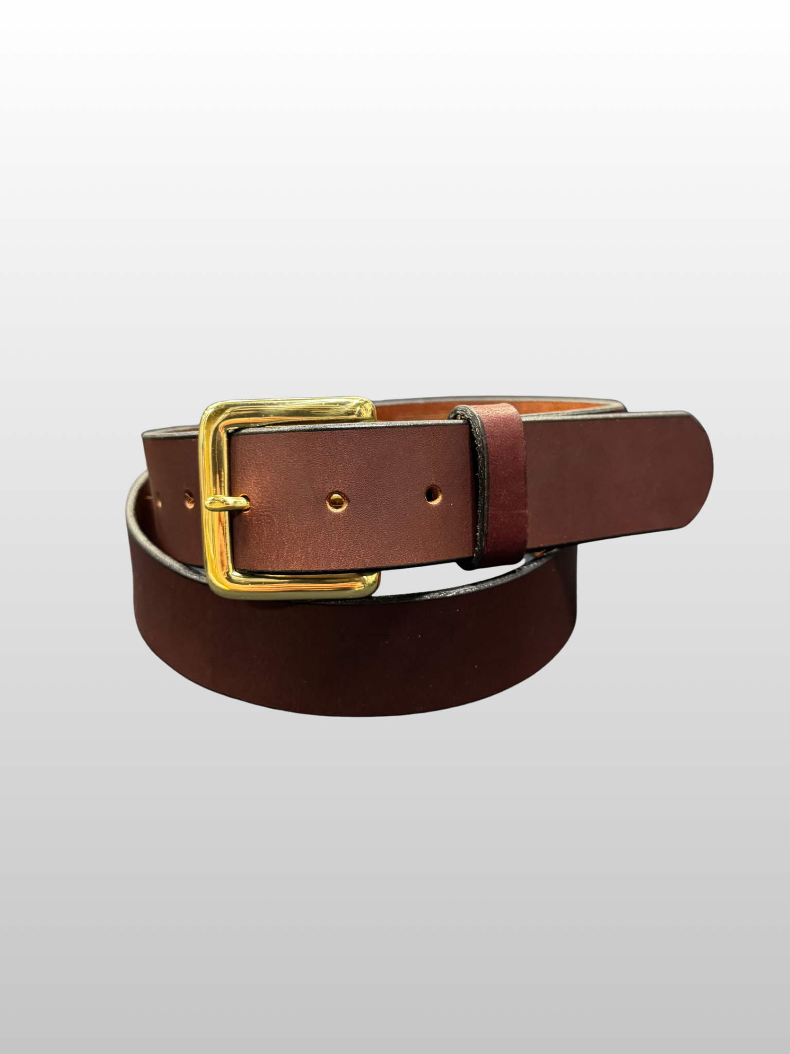Standard Brown Leather Belt - Amish Made