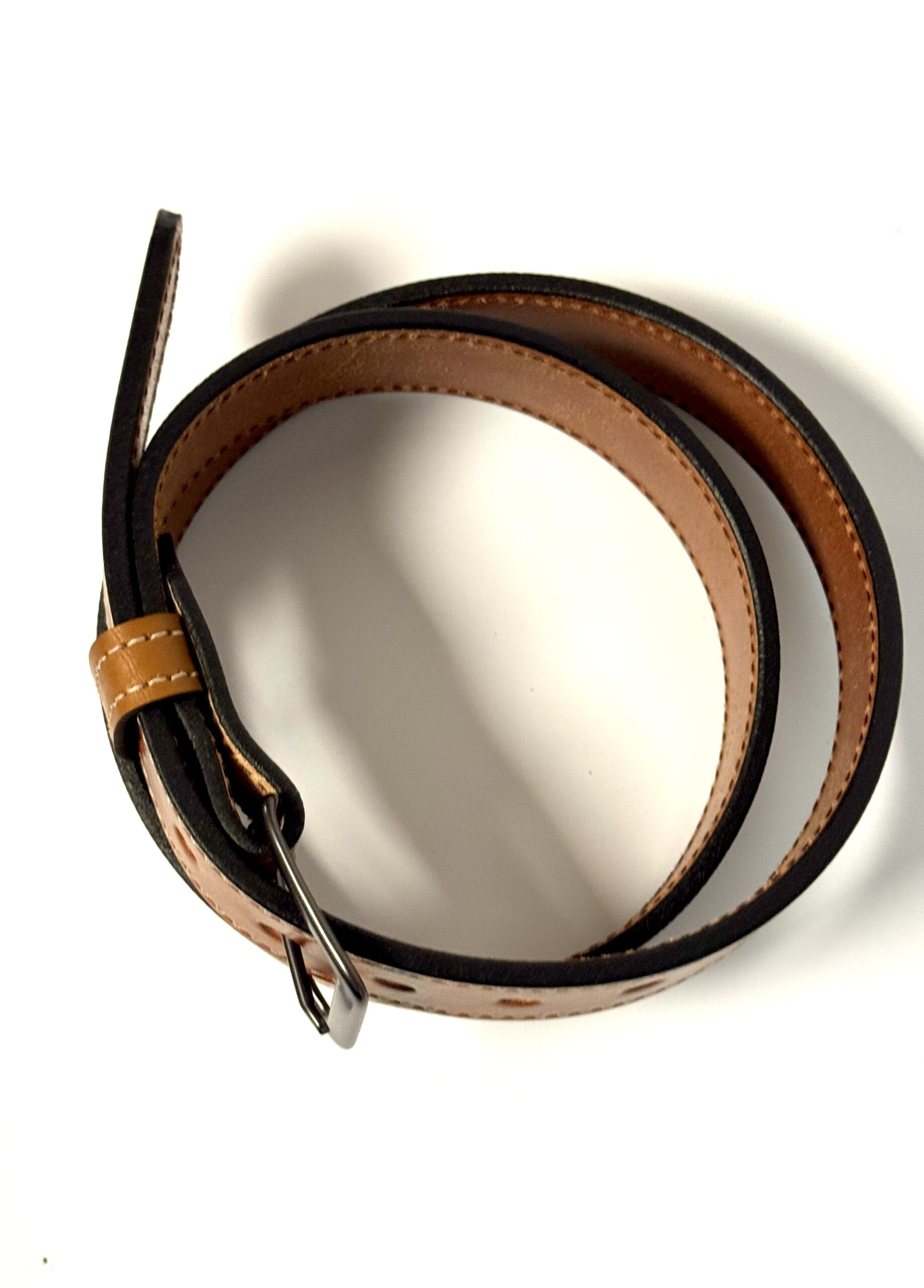 Light Brown Leather Belt - Amish Handcrafted